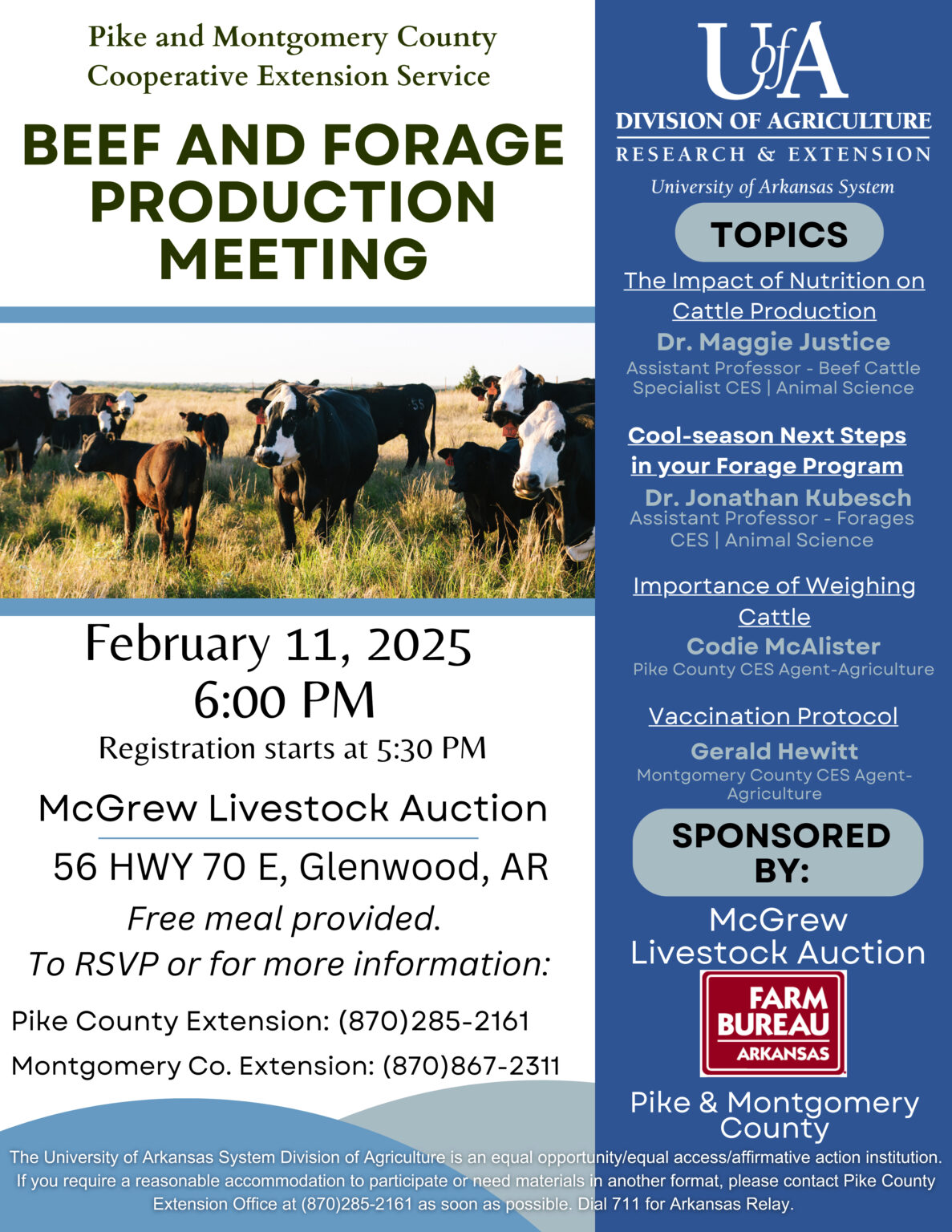 Pike County to host beef, forage production meeting Feb. 11 | Southwest ...
