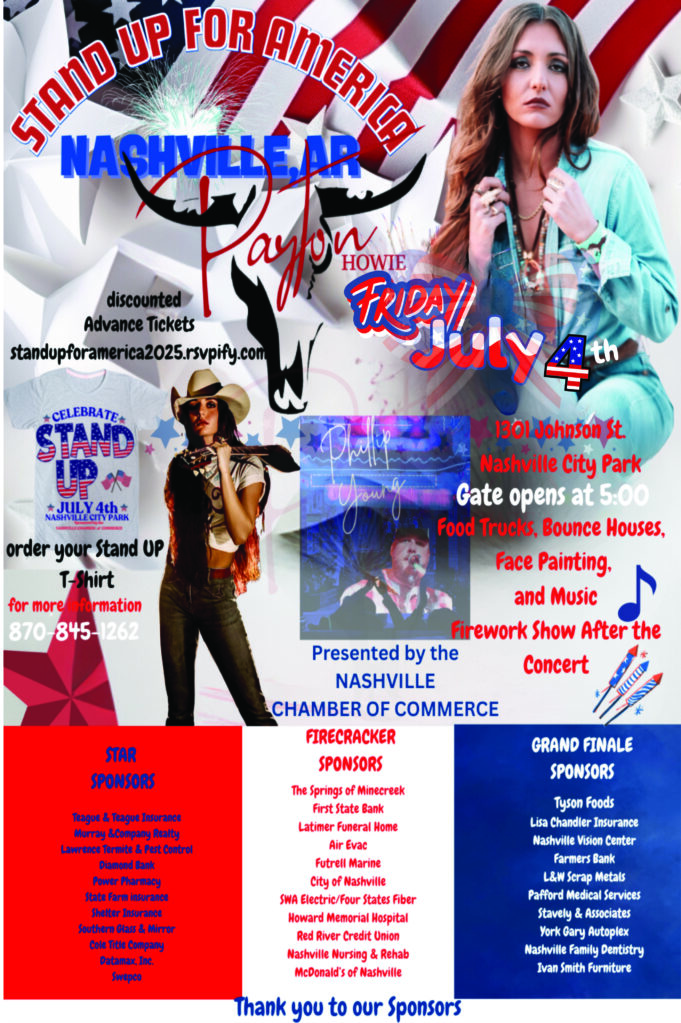 Stand Up for America set July 4 in Nashville | Southwest Arkansas News